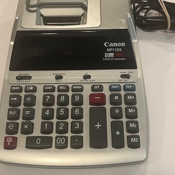 Canon | Other | Vintage Canon Mp1dx Gray Calculator | Poshmark